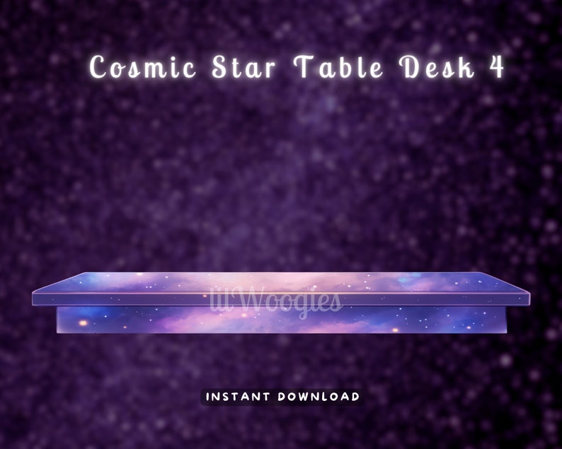 5x Cosmic Star Table Desks | Pngtuber | Transparent | Cute | Vtuber ...