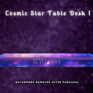 5x Cosmic Star Table Desks | Pngtuber | Transparent | Cute | Vtuber ...