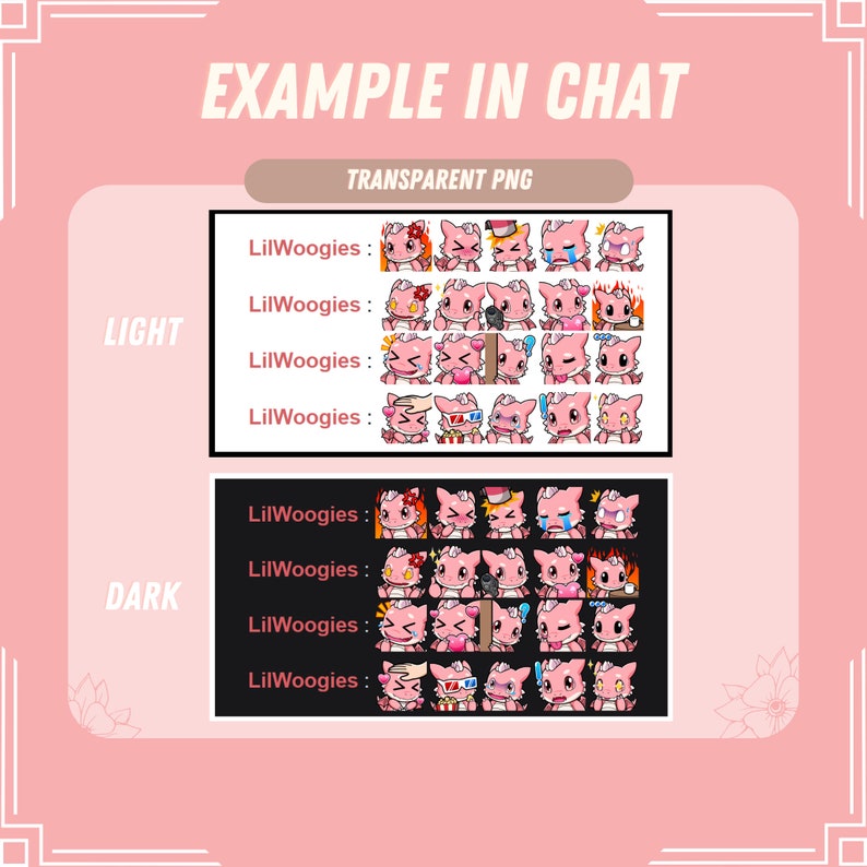 21 Pink Baby Dragon Twitch Emotes, Twitch Sub Emotes, Chibi Emotes ...