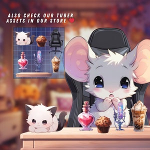 Chibi Mouse Pngtuber | Kawaii | Ready for Twitch | Vtuber Avatar ...