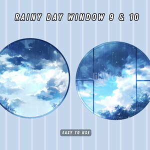 Vtuber Windows Rainy Storm 10x| Pngtuber | Transparent Props | Cute ...