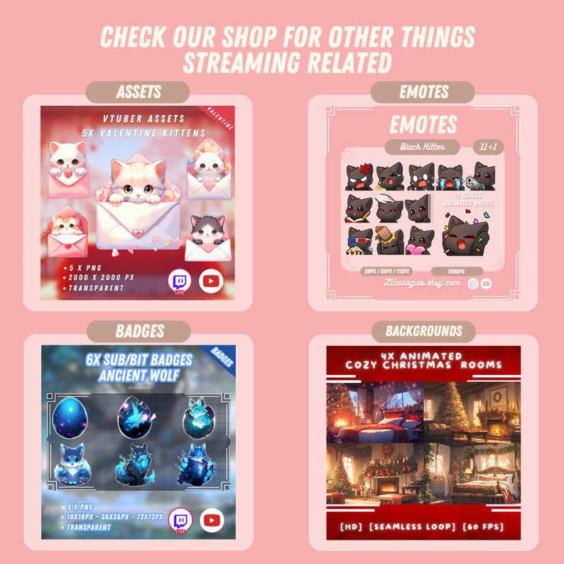 Animated Twitch Emote, Gothic Maid Emote, Cute Anime Girl Emote, Funny ...