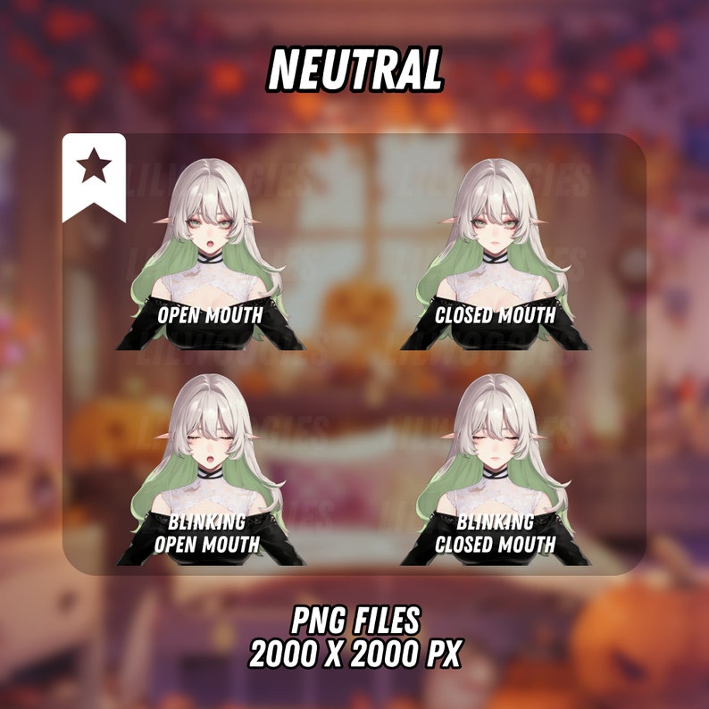 Cute Elf Girl Pngtuber | Kawaii | Ready for Twitch | Streamlabs ...