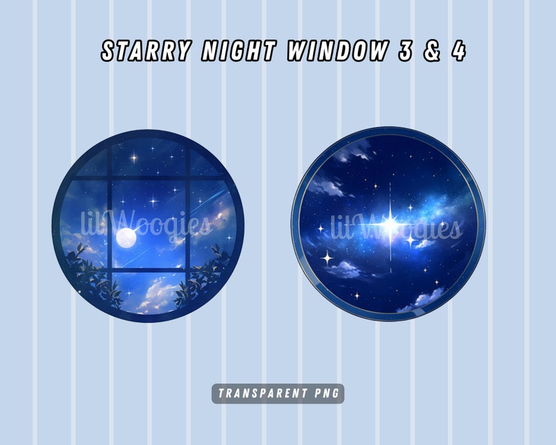 Vtuber Windows Sun Set 10x | Pngtuber | Transparent Props | Cute ...