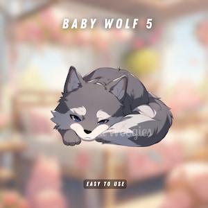 5x Kawaii Wolves | Best Friends | Vtuber Pets | Cute Wolf | Anime ...