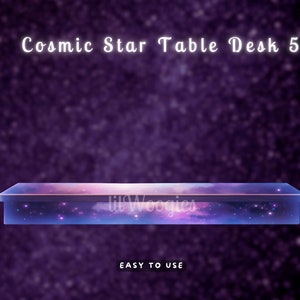 5x Cosmic Star Table Desks | Pngtuber | Transparent | Cute | Vtuber ...