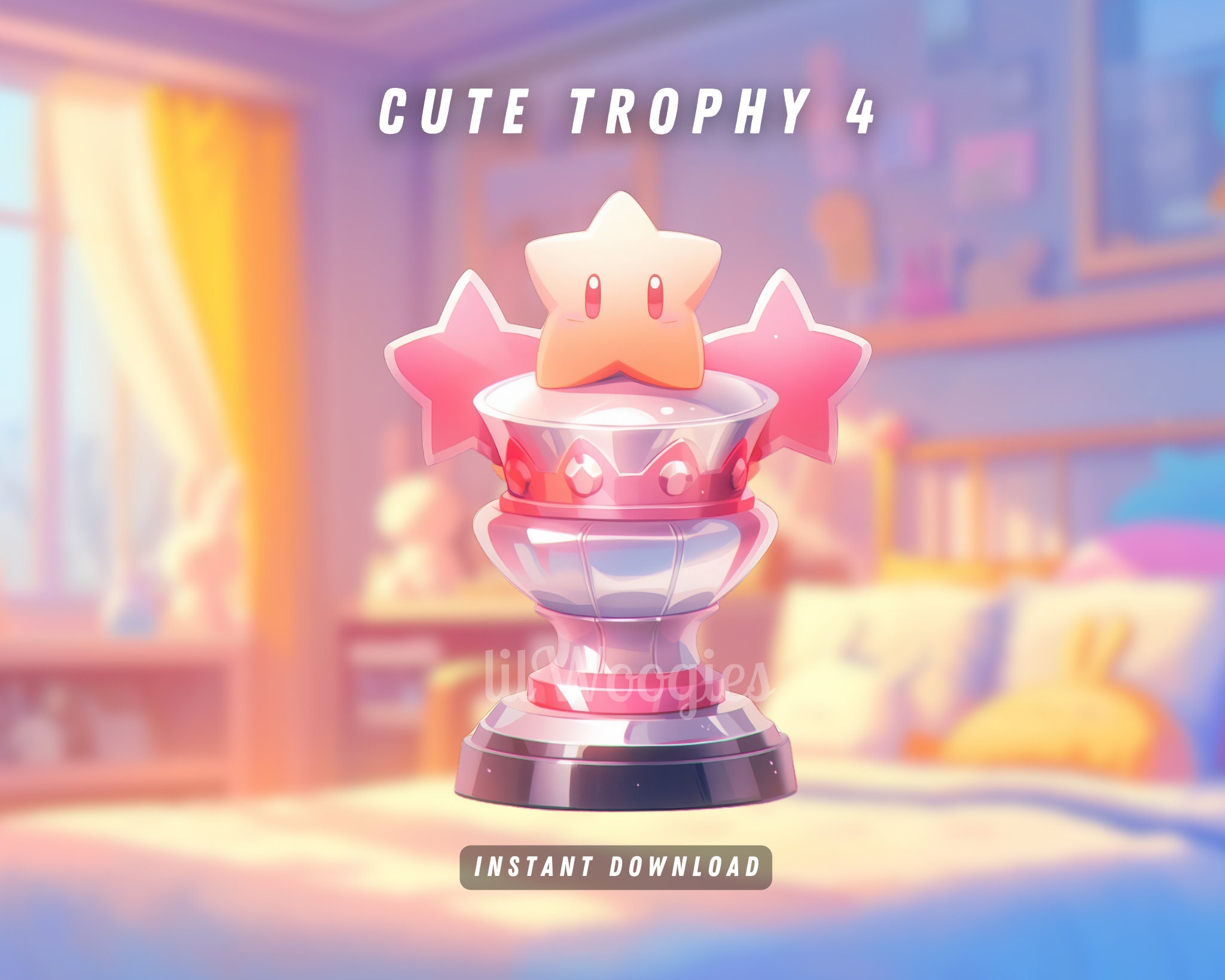 5x Vtuber Cute Trophy Assets Trophy Reward Set Cute Props Anime ...