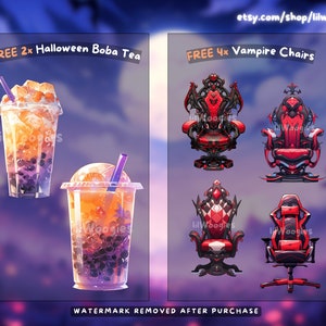 VTUBER Halloween Mega Bundle | 50+ Digital Assets | Twitch Vtuber ...