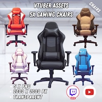Vtuber Gaming Chair Set • Twitch Stream Pngtuber Asset, Vtuber Pack, 2D ...