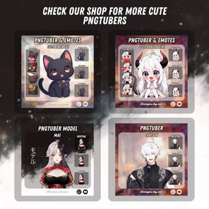 Cute Tattoo Girl Selene Pngtuber | Kawaii | Ready for Twitch | Vtuber ...