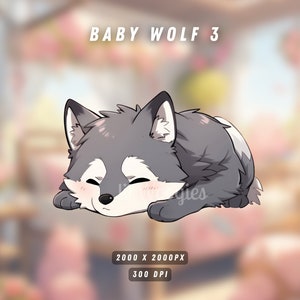 5x Kawaii Wolves | Best Friends | Vtuber Pets | Cute Wolf | Anime ...