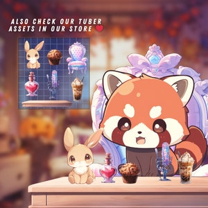 Chibi Red Panda Pngtuber | Kawaii | Ready for Twitch | Vtuber Avatar ...