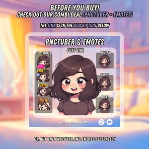Cute Girl Pngtuber | Kawaii | Ready for Twitch | Streamlabs | Vtuber ...