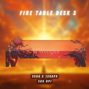Vtuber Fire Table Desks 5x | Pngtuber | Transparent Props | Cute ...