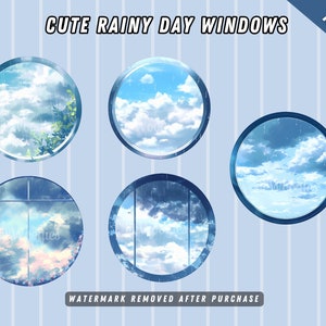 Vtuber Windows Rainy Storm 10x| Pngtuber | Transparent Props | Cute ...