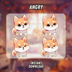 Chibi Shiba Inu Dog Pngtuber | Kawaii | Ready for Twitch | Vtuber ...