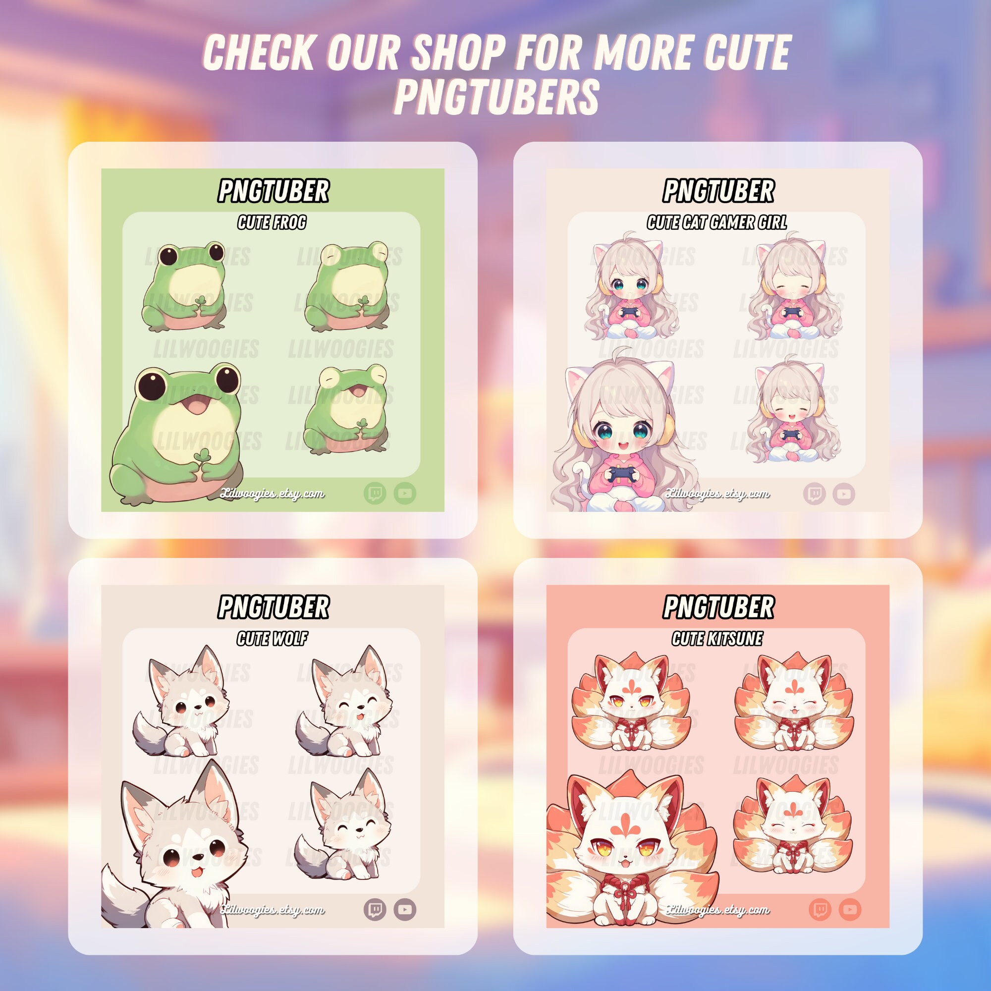 Cute Frog Pngtuber | Kawaii | Ready for Twitch | Streamlabs | Vtuber ...