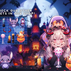 5x Vtuber Halloween Candy | Pumpkin | Trick or Treat| Transparent ...