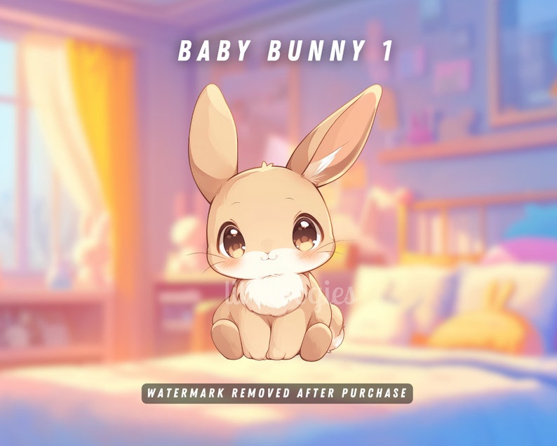 5x VTUBER Baby Bunny | Fantasy | Kawaii Pets | Cute | Anime | Rabbit ...