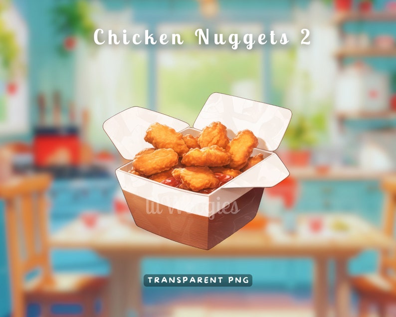 5x Tasty Chicken Nuggets Pngtuber Transparent Props Vtuber Assests ...