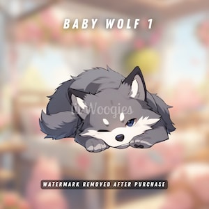 5x Kawaii Wolves | Best Friends | Vtuber Pets | Cute Wolf | Anime ...