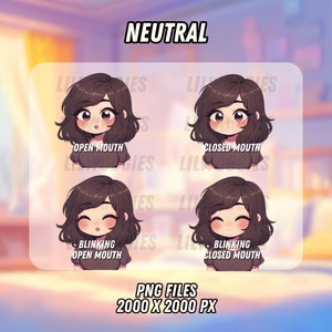 Cute Girl Pngtuber | Kawaii | Ready for Twitch | Streamlabs | Vtuber ...