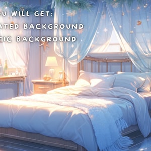 4x Animated Snow Rooms Background | Vtuber Overlay | Twitch Stream ...