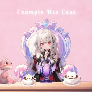5x Kawaii Cat Coffee | Pngtuber | Transparent | Cute | Vtuber Assets ...