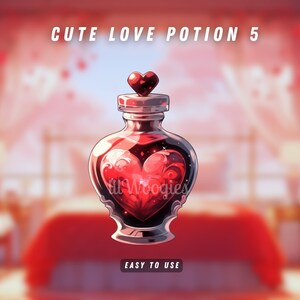 5x Cute Valentine Love Potions | Vtuber Assets | Cute Perfume | Anime ...