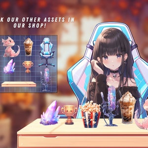 Vtuber Cute Table Desks 5x | Pngtuber | Transparent Props | Cute ...