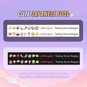 Sub Badges Cute Food for Subscribers - Twitch Sub Badges - Twitch Bit ...