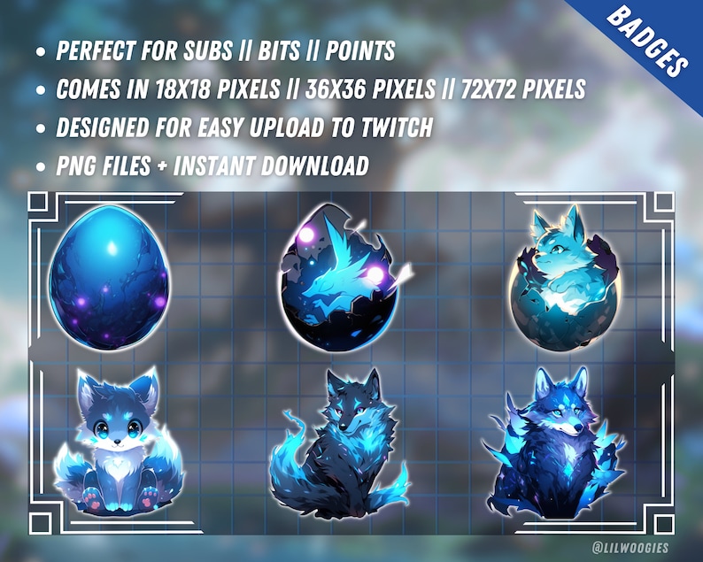 Ancient Wolf Sub Badges, Twitch Bit Badges, Sub Badges for Twitch ...