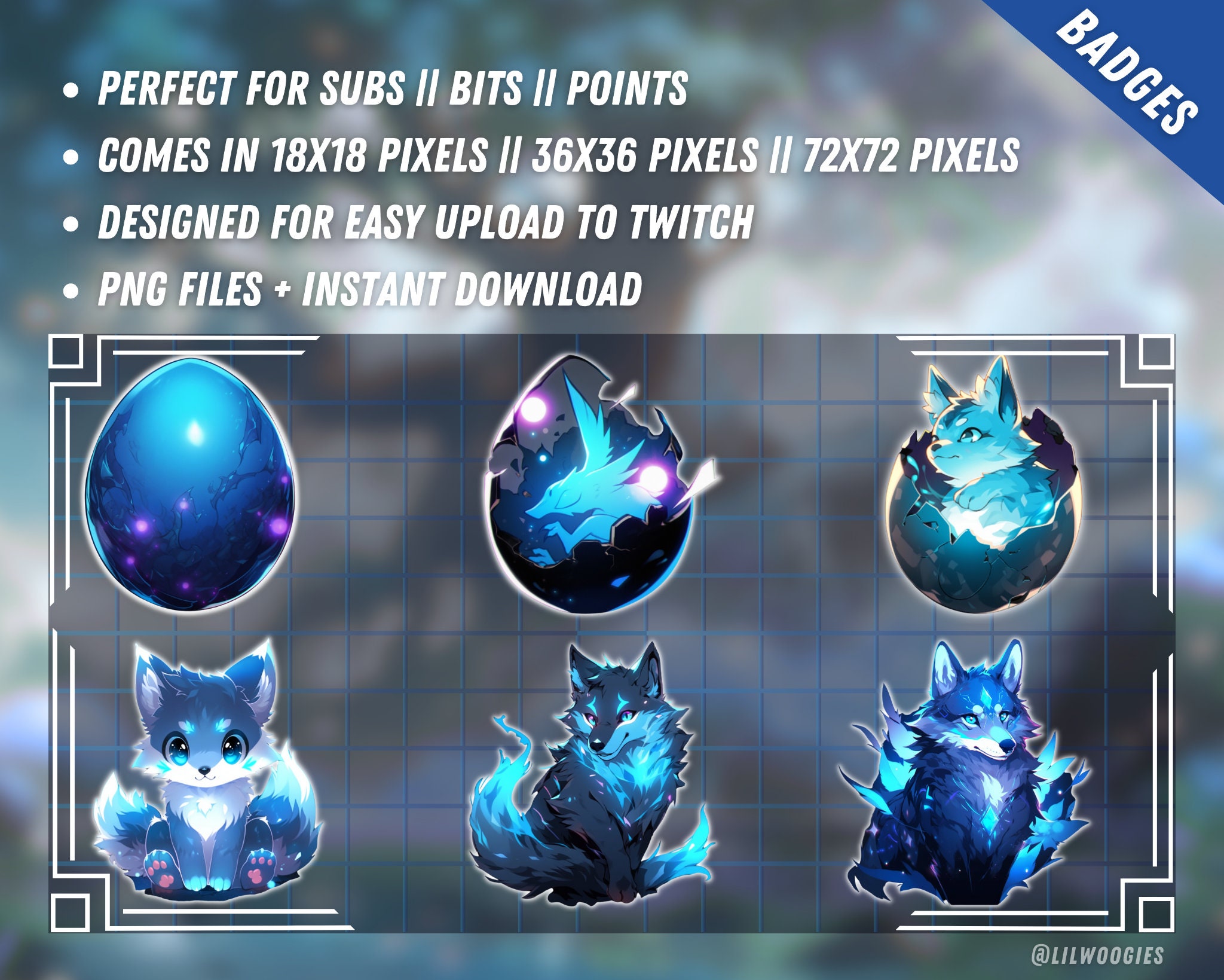Ancient Wolf Sub Badges, Twitch Bit Badges, Sub Badges for Twitch ...