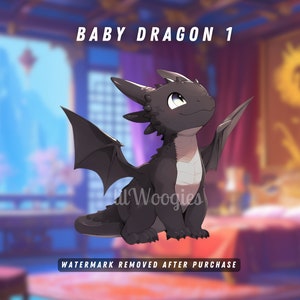 5x VTUBER Baby Dragons | Fantasy | Kawaii Pets | Cute | Anime | Kawaii ...