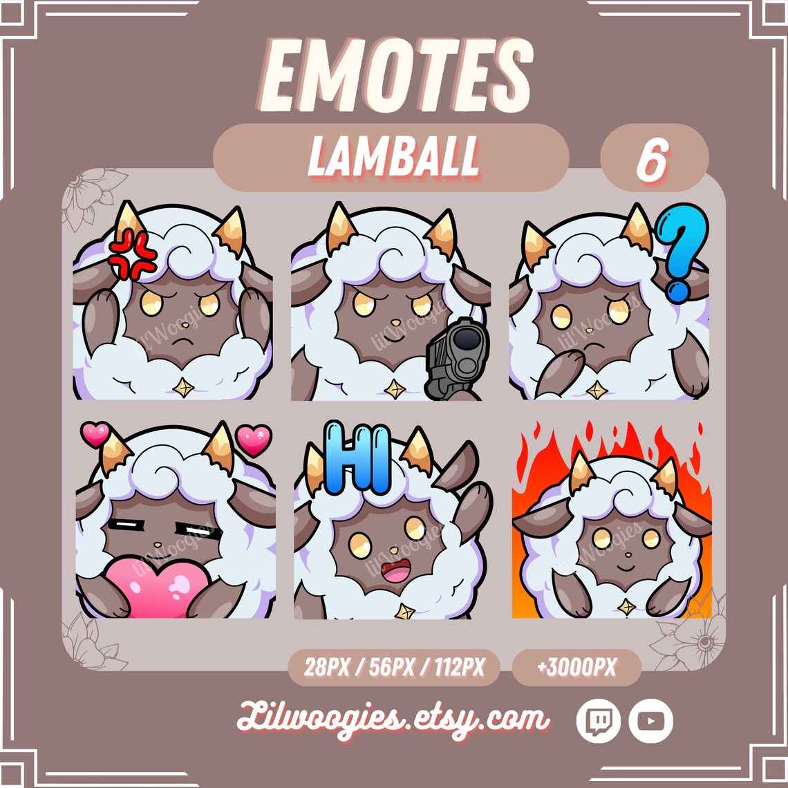 6x Palworld Depresso Twitch Emotes, Twitch Sub Emotes, Chibi Emotes ...