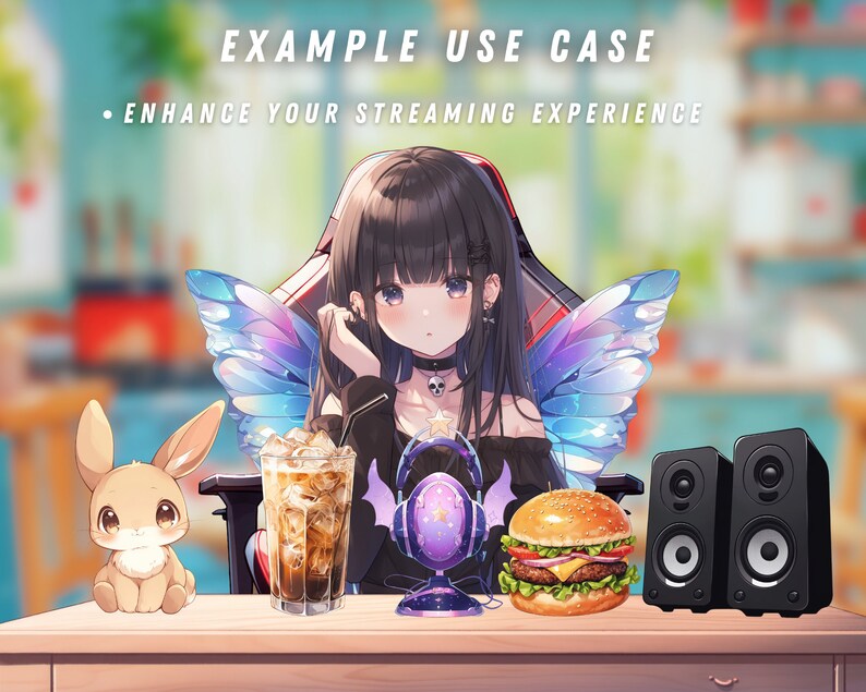 Vtuber Juicy Burgers 5x | Pngtuber | Transparent Props | Cute Fastfood ...