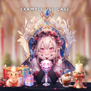 4x Vtuber Luxury Throne Chairs | Pngtuber | Transparent | Cute | Assets ...