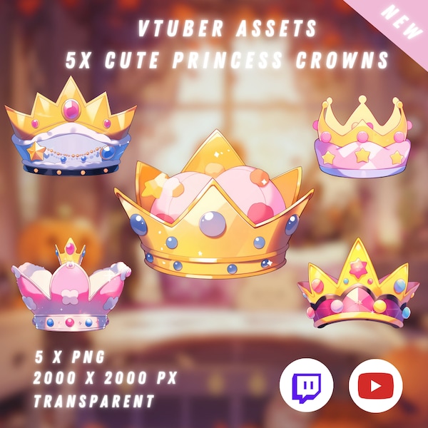Vtuber Crown Asset - Etsy
