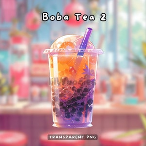 2x Vtuber Boba Tea | Cute Beverage | Kawaii Drinks | Bubble Tea ...