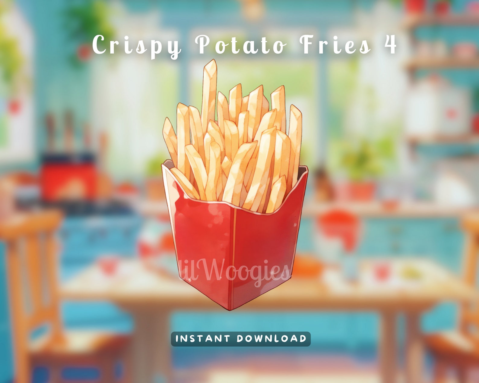 Vtuber Crispy Fries 5x | Pngtuber | Transparent Props | Cute Snacks ...