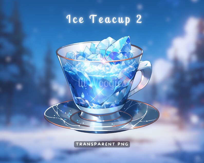 5x Ice Cup Teacups Pngtuber Transparent Cute Vtuber Assets Christmas ...