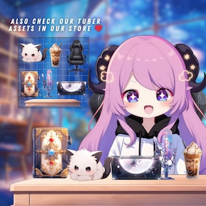Cute Zodiac Aries Girl Pngtuber | Kawaii | Ready for Twitch ...