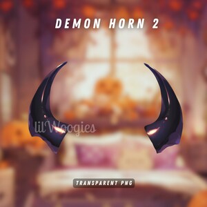 5x Vtuber Demon Horns Assets | Dragon Horns | Cute Devil | Transparent ...