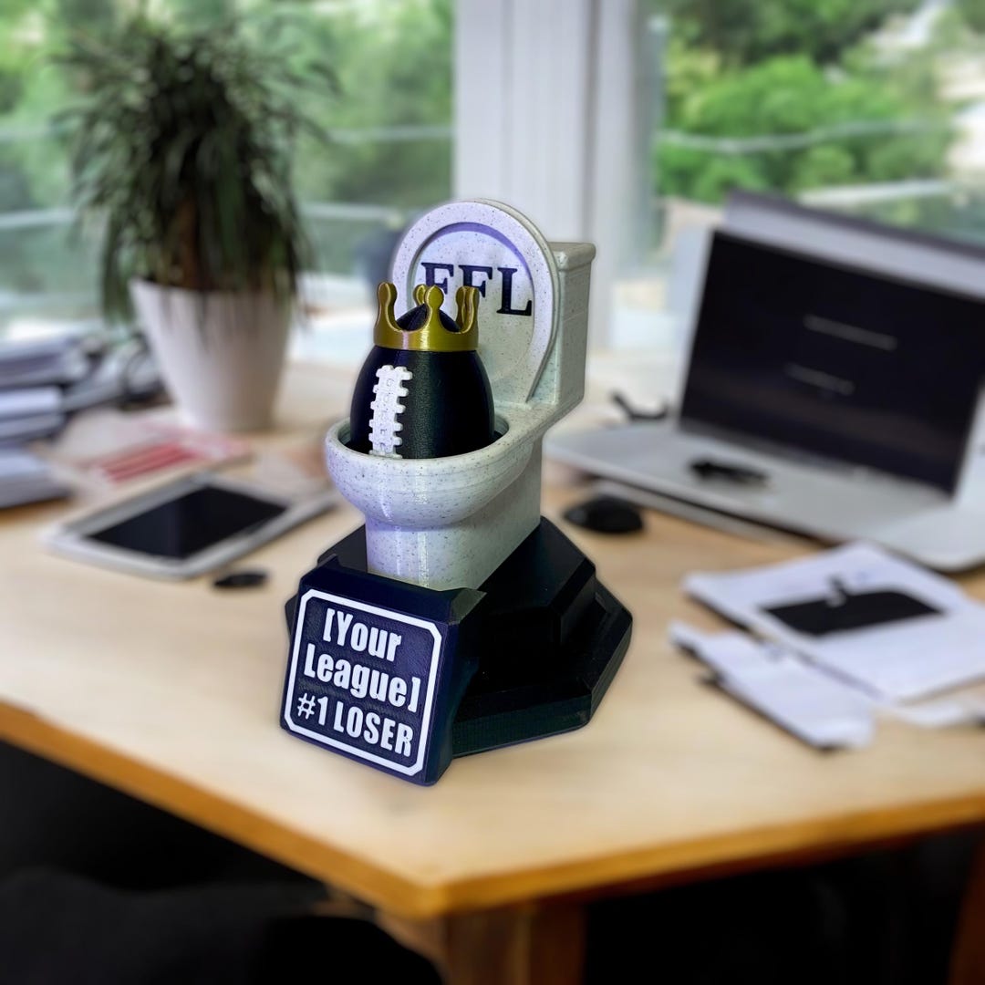 Customizable Fantasy Football Toilet Bowl Trophy [gen2] - Etsy