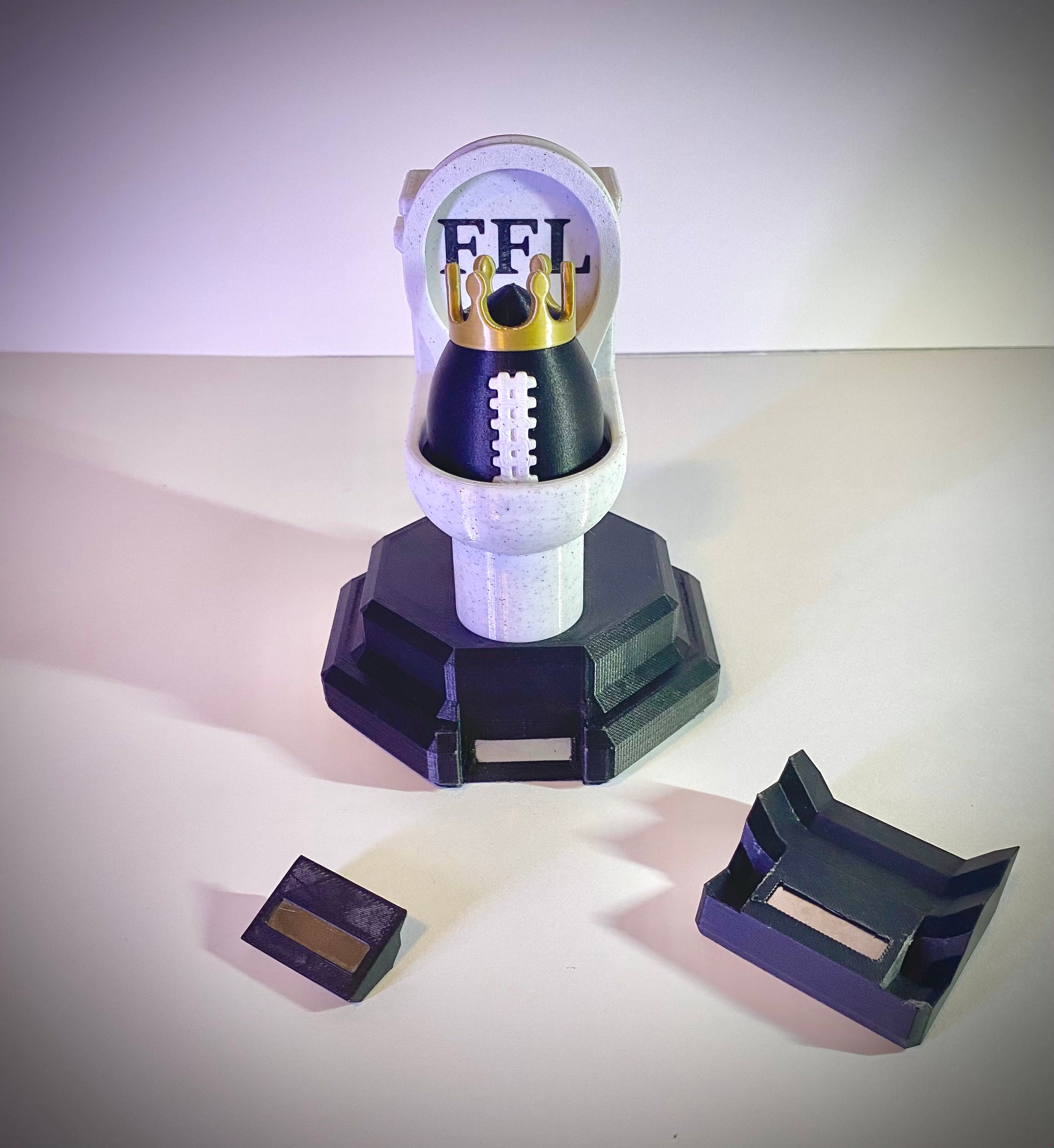 Fantasy Football Toilet Bowl Trophy preset Plaques - Etsy