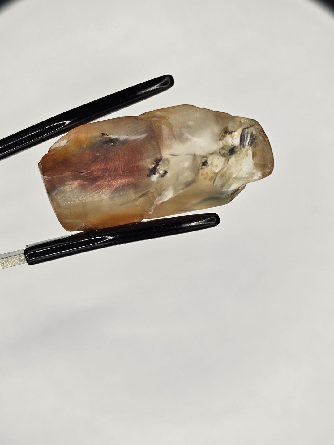 Oregon Sunstone From Spectrum Mine. Watermelon Specimen With Dark Red ...