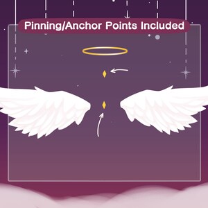 Vtuber Angel Wings Asset | White Wings Asset | Angel Halo White Wings ...