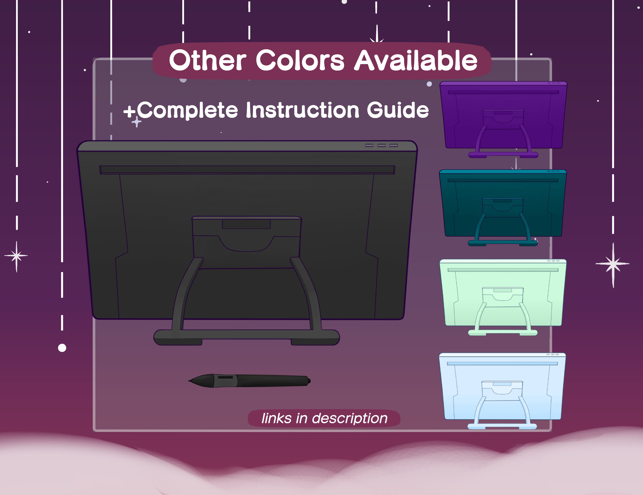 Vtuber Drawing Tablet Asset | Rigged Drawing Tablet Pen | Animated ...