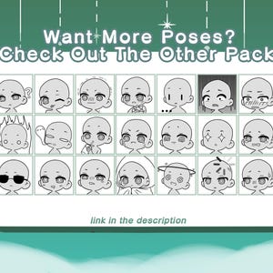 Emote Base Pack 1 | Twitch Emote Chibi Bases | Vtuber Youtube Discord ...