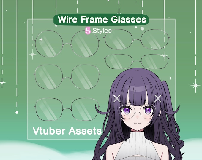 Vtuber Asset Pink Sakura Glasses PNG Kawaii/cute/pretty - Etsy